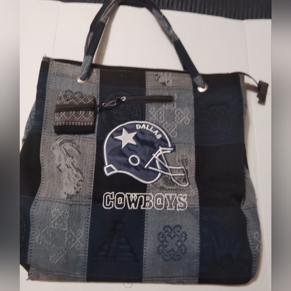 Bags | Cowboys Patchwork Tote Bag | Poshmark